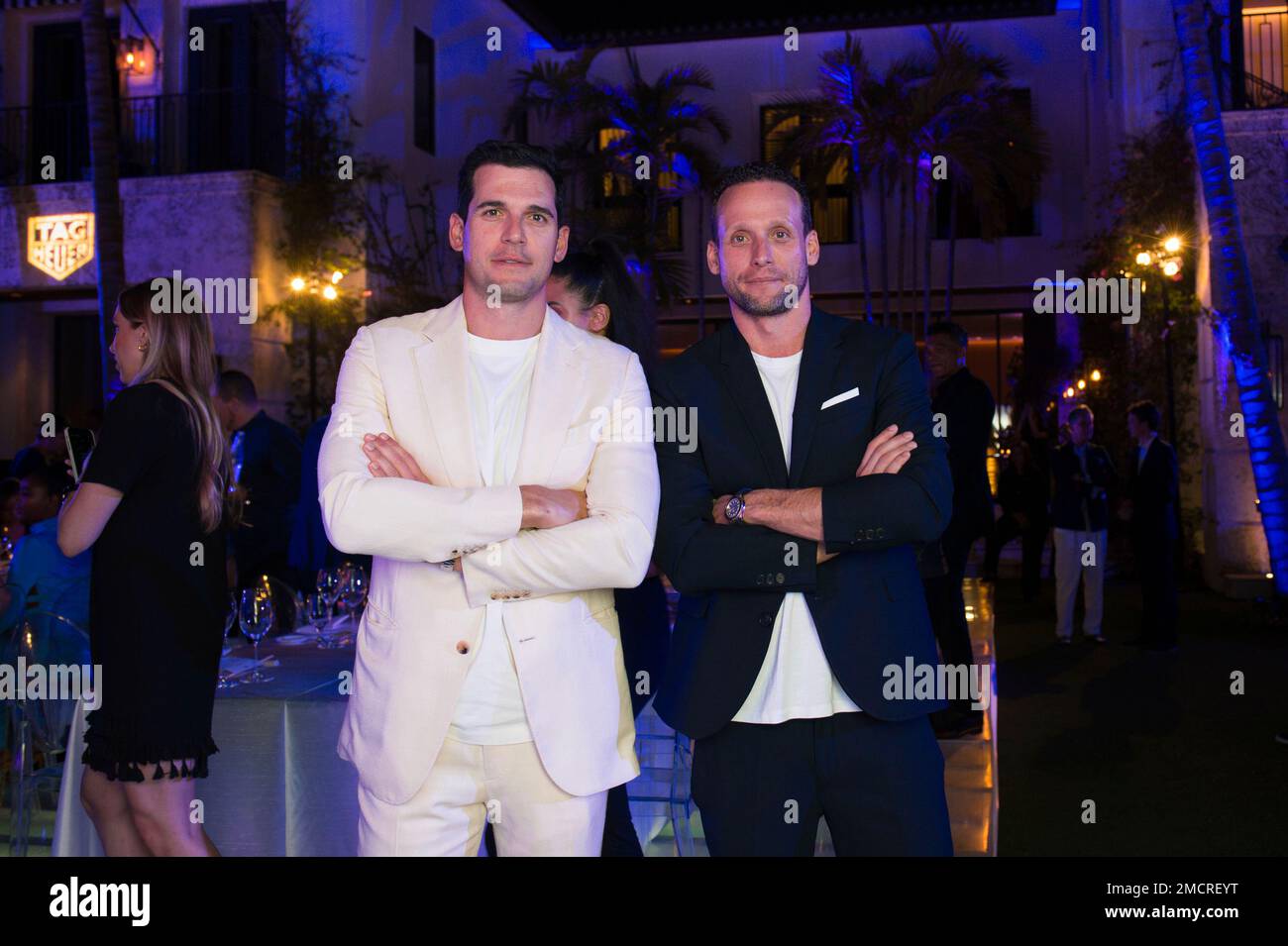 Oren Alexander, left, and Tal Alexander attend a TAG Heuer dinner in ...