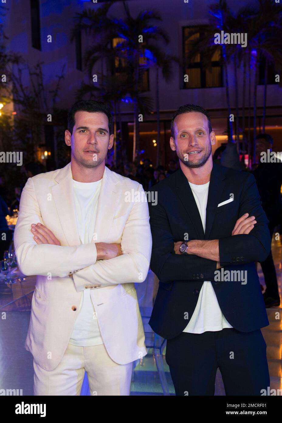 Oren Alexander, left, and Tal Alexander attend a TAG Heuer dinner in ...