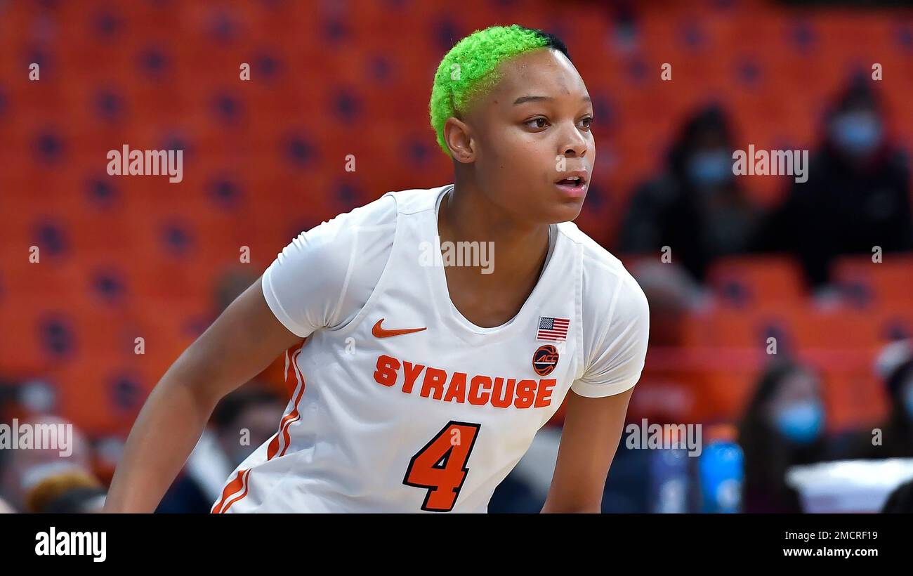 Syracuse forward Alaysia Styles in action during the second half of an ...