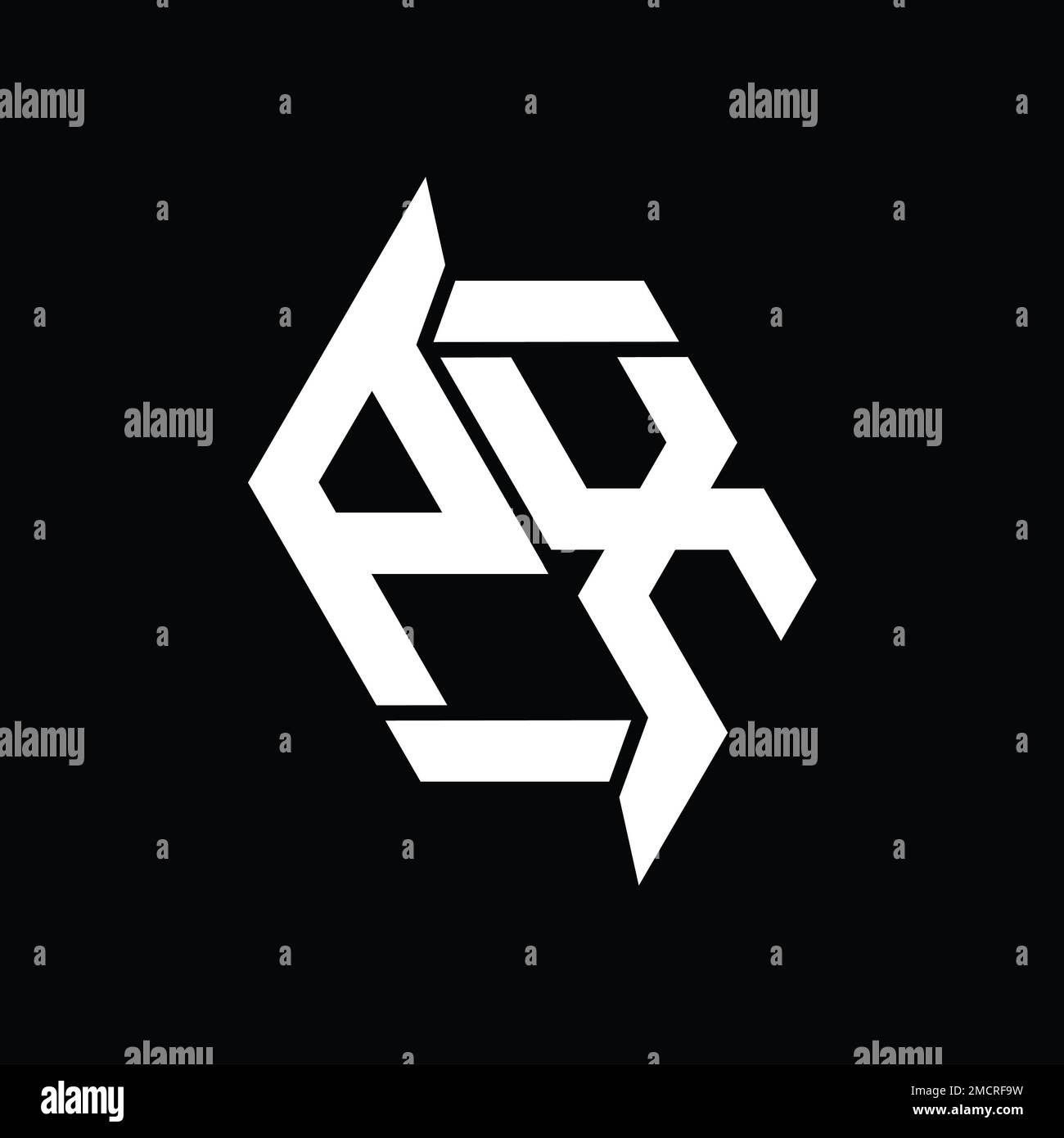 PX Logo monogram hexagon modern abstract shape vector images design template Stock Photo - Alamy