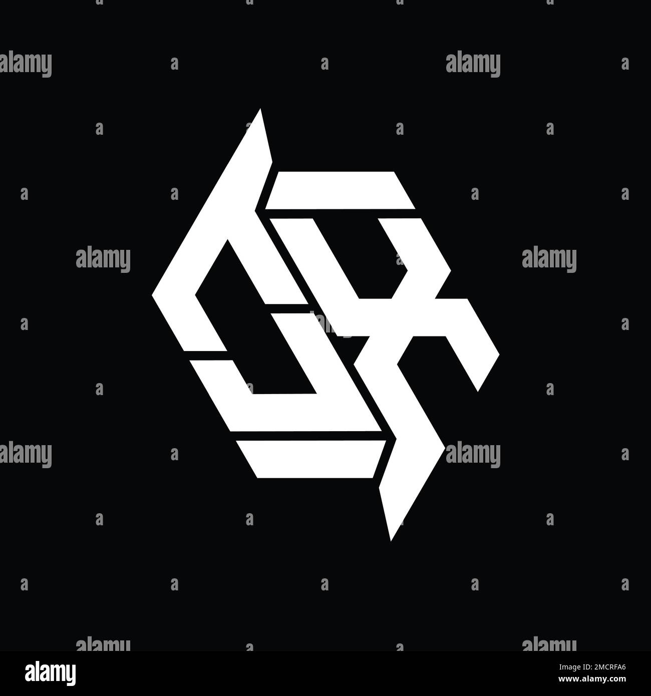 OX Logo monogram hexagon modern abstract shape vector images design ...