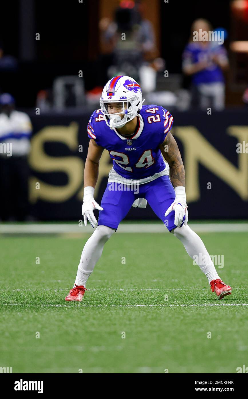 Buffalo Bills cornerback Taron Johnson (24) in action during an NFL ...