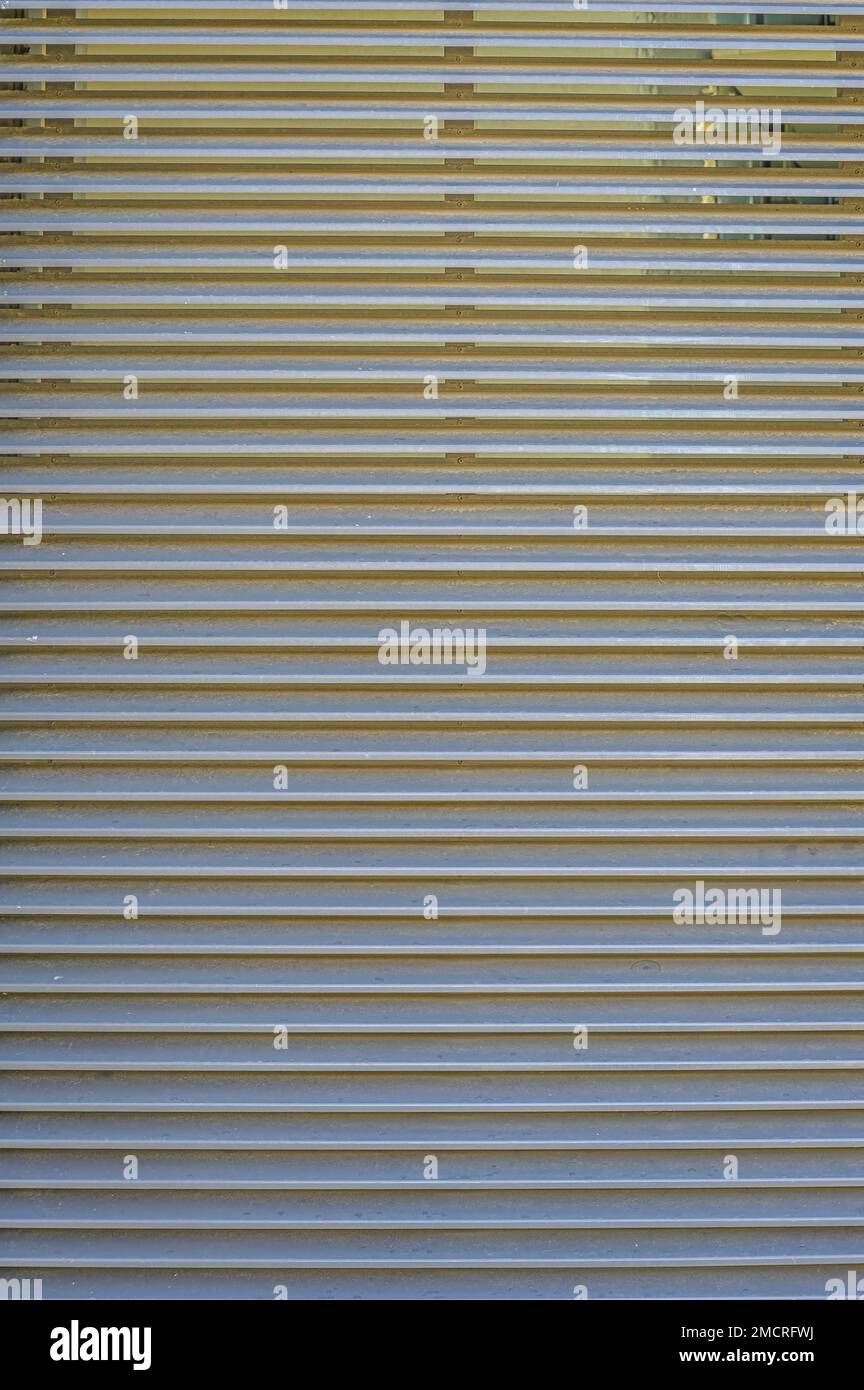 Metal ribbed sheet. abstract vertical textural linear background Stock ...