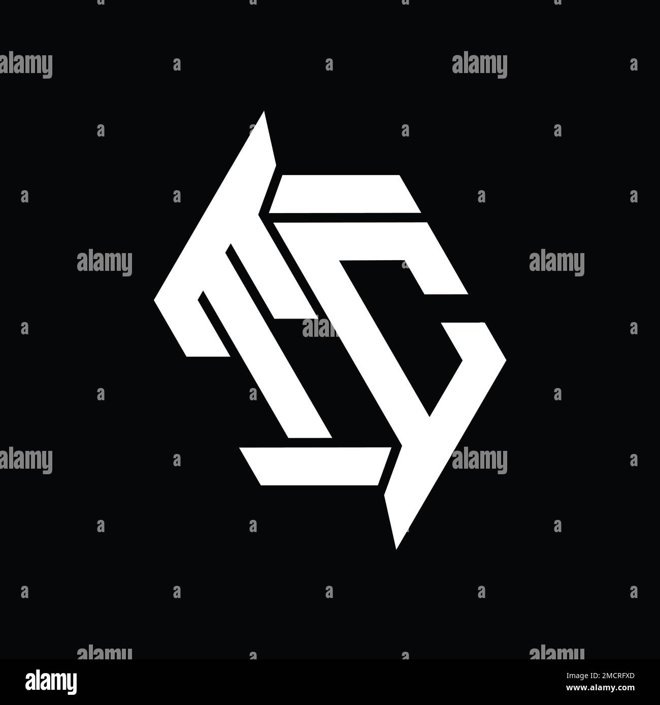 TC Logo monogram hexagon modern abstract shape vector images design ...