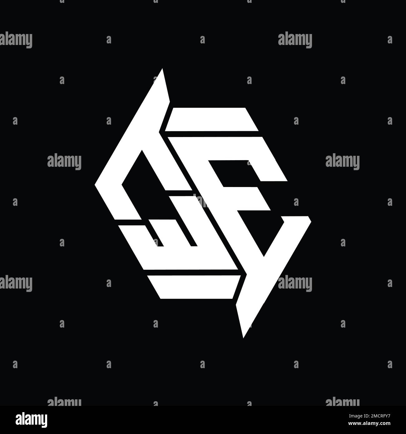 QE Logo monogram hexagon modern abstract shape vector images design ...