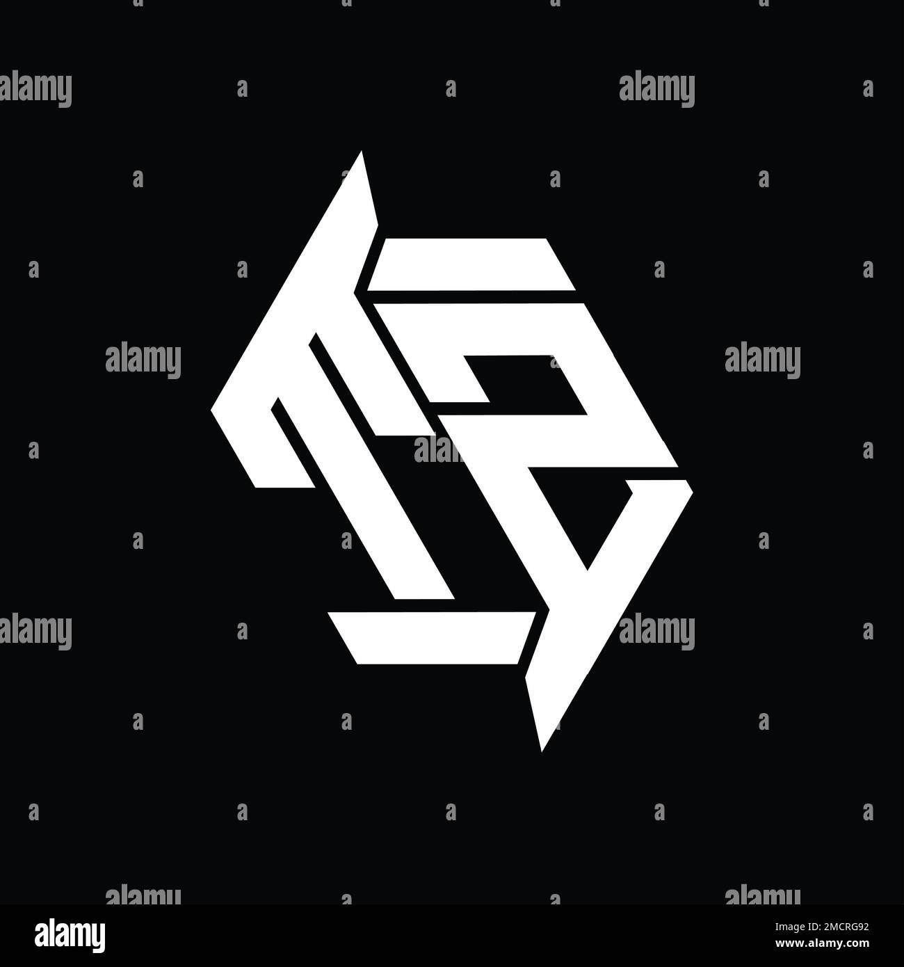 TZ Logo monogram hexagon modern abstract shape vector images design template Stock Photo - Alamy