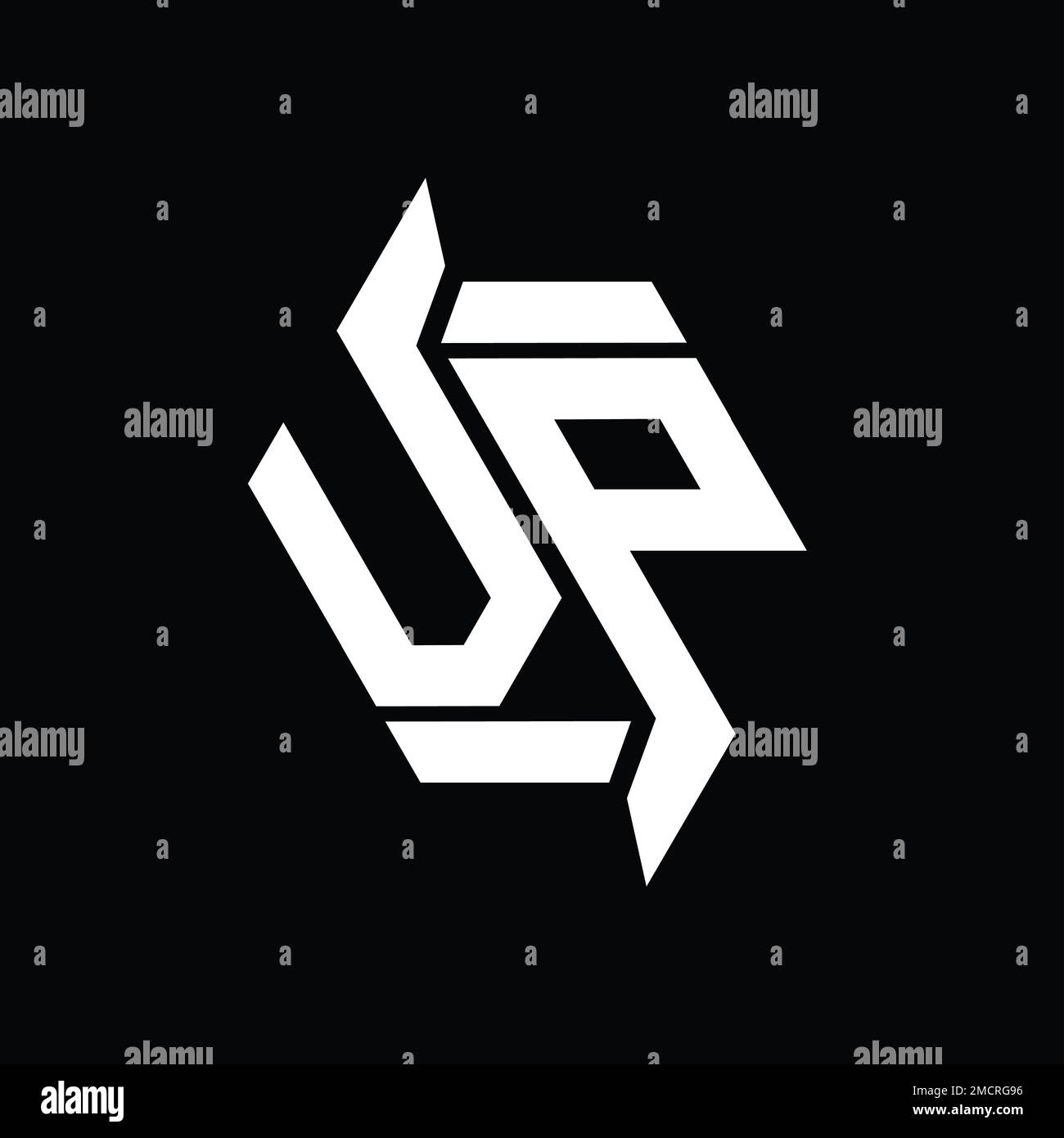 VP Logo monogram hexagon modern abstract shape vector images design ...