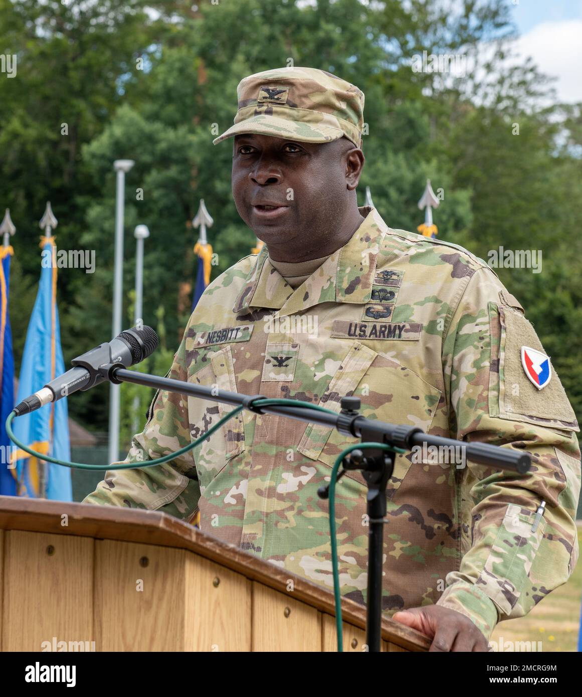 U.S. Army Col. Anthony Nesbitt, Army Medical Logistics Command ...