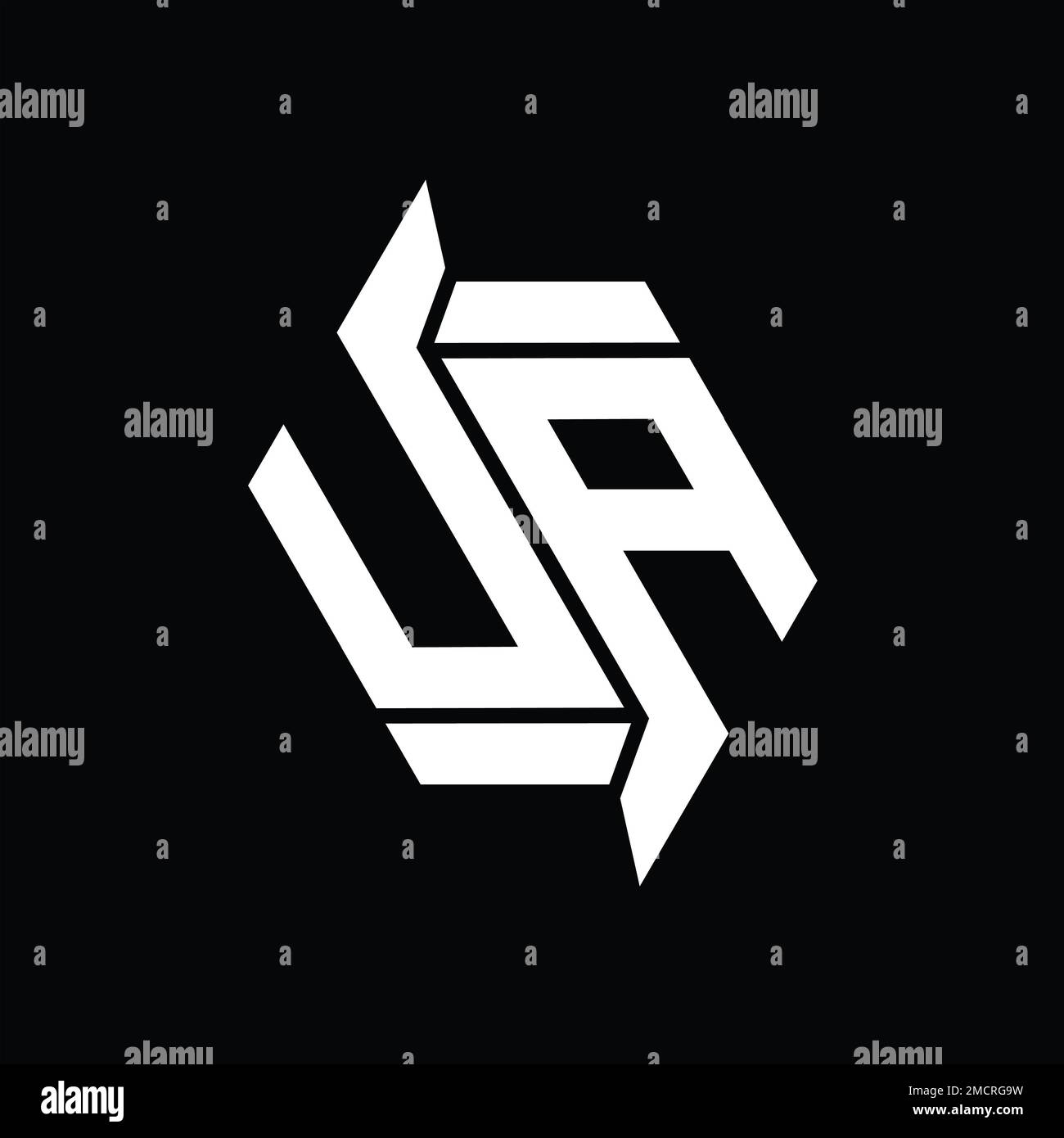 Ua initials logo hi-res stock photography and images - Alamy