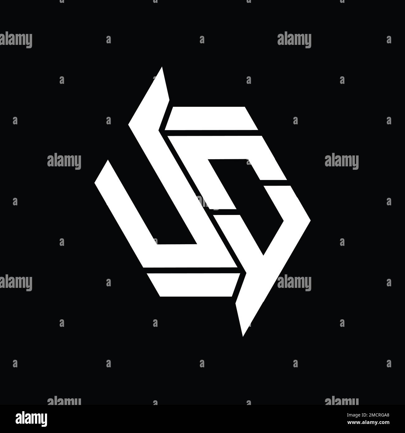 UO Logo monogram hexagon modern abstract shape vector images design ...