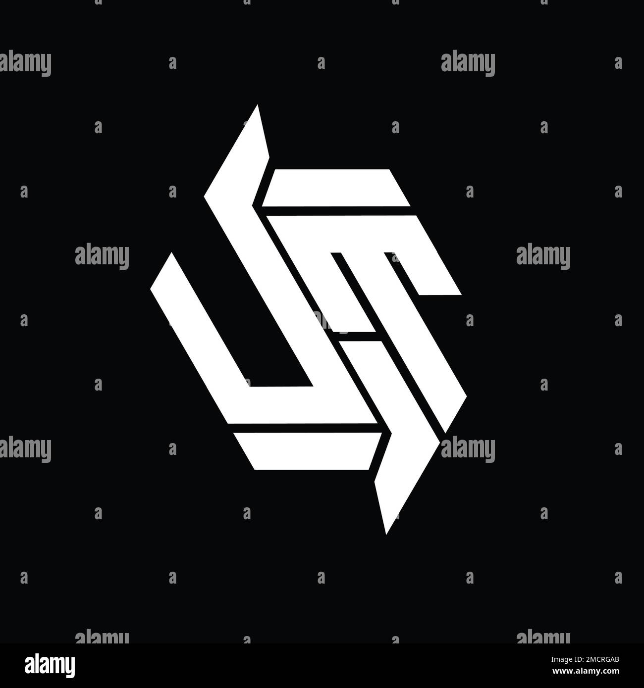 UT Logo monogram hexagon modern abstract shape vector images design ...