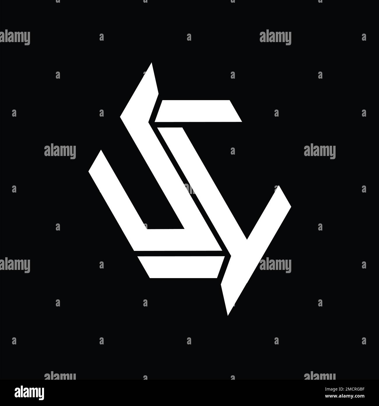 UL Logo monogram hexagon modern abstract shape vector images design ...