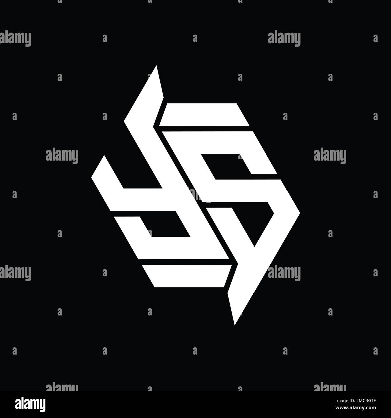 YS Logo monogram hexagon modern abstract shape vector images design template Stock Photo - Alamy