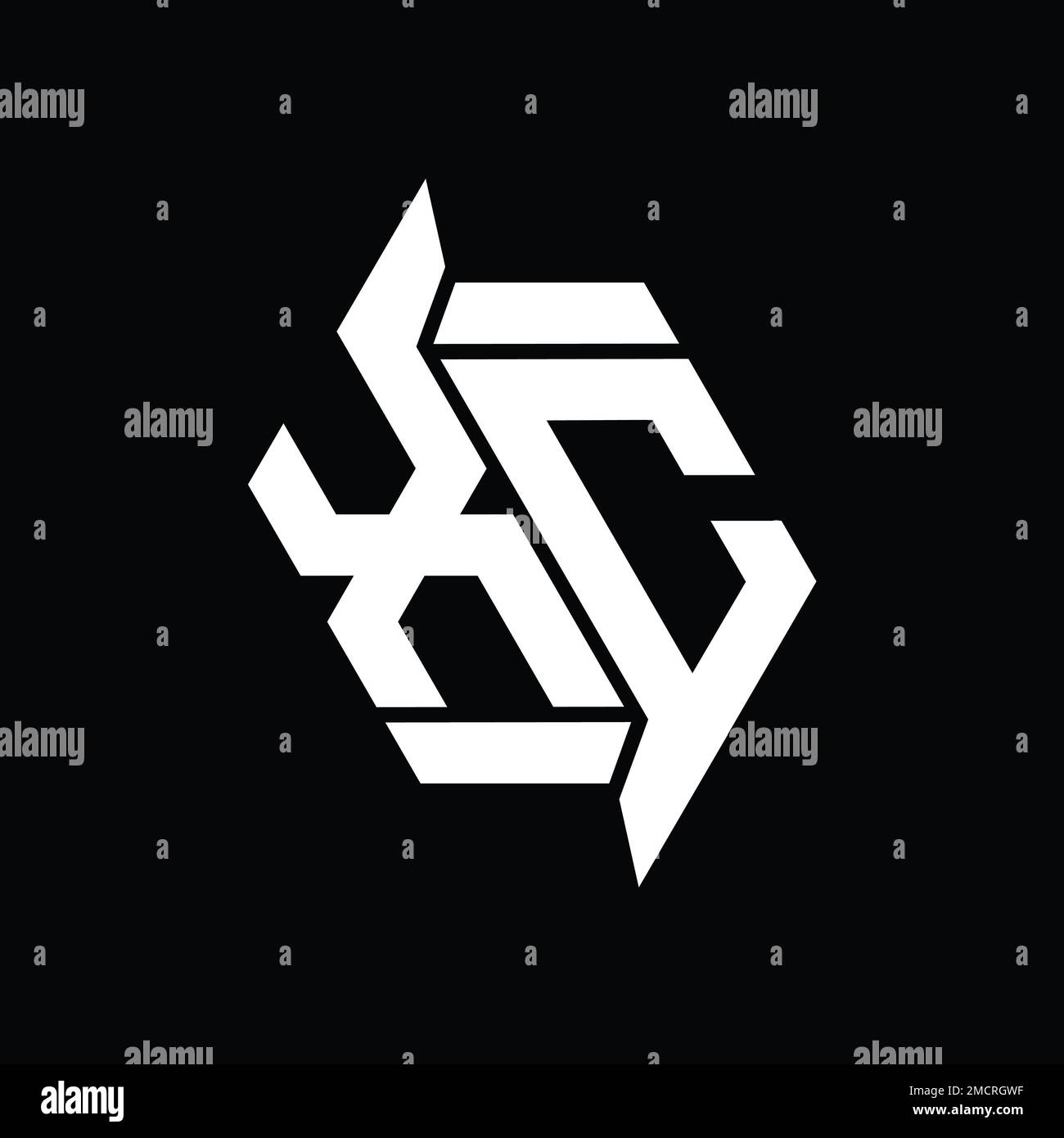 XC Logo monogram hexagon modern abstract shape vector images design template Stock Photo - Alamy