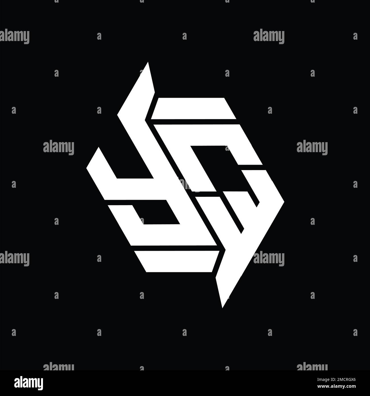 YQ Logo monogram hexagon modern abstract shape vector images design template Stock Photo - Alamy