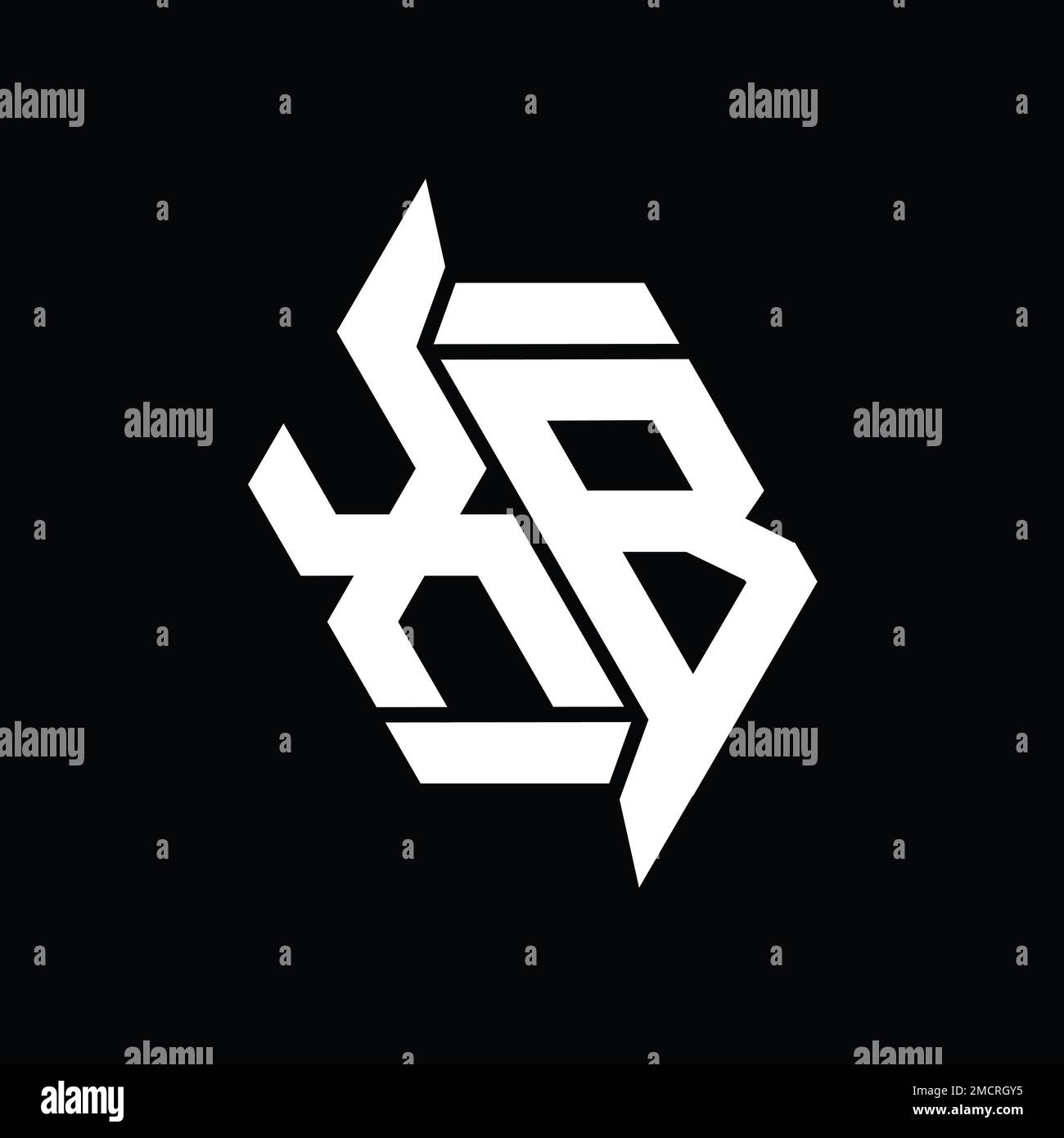 XB Logo monogram hexagon modern abstract shape vector images design ...