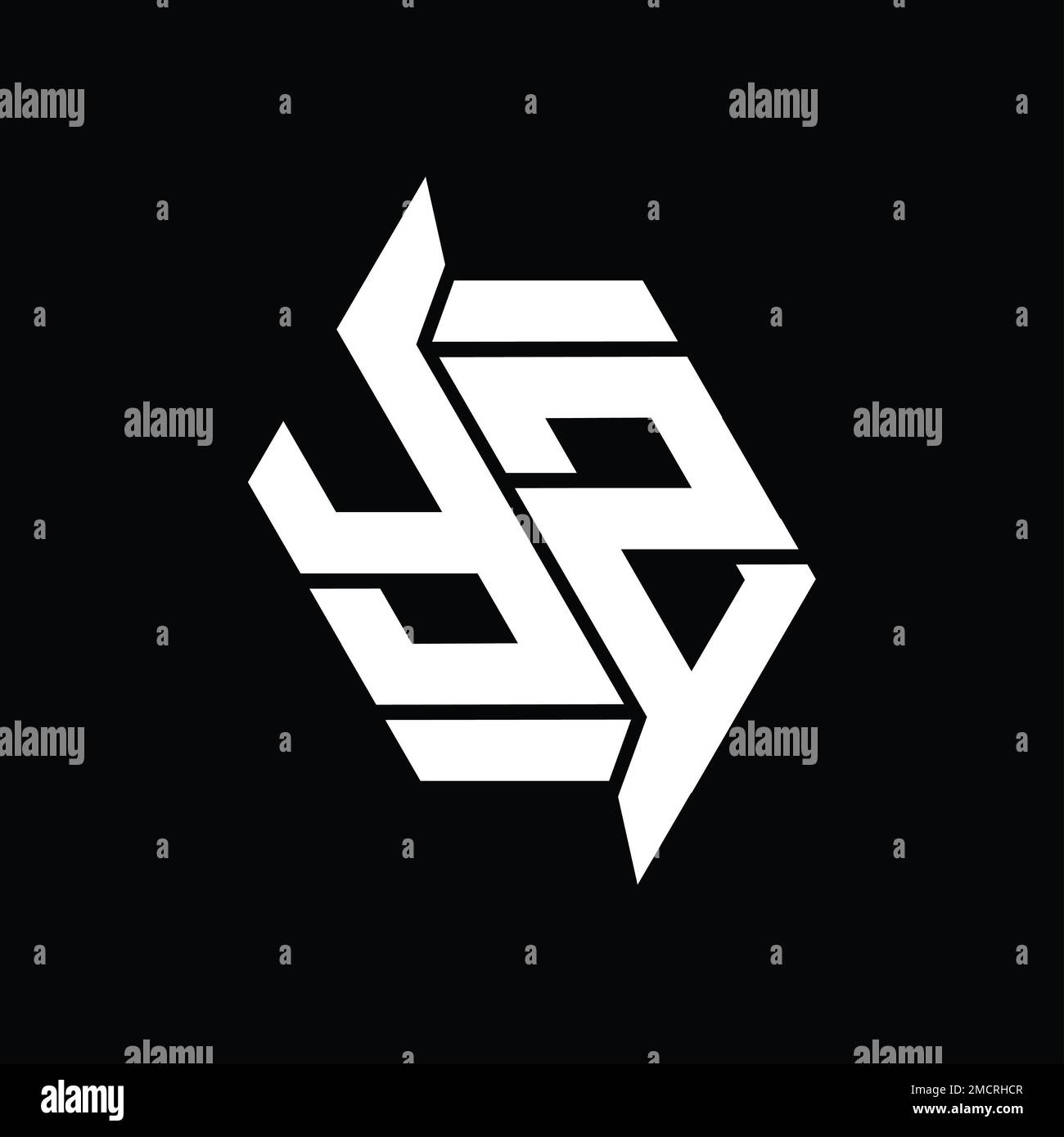 YZ Logo monogram hexagon modern abstract shape vector images design template Stock Photo - Alamy