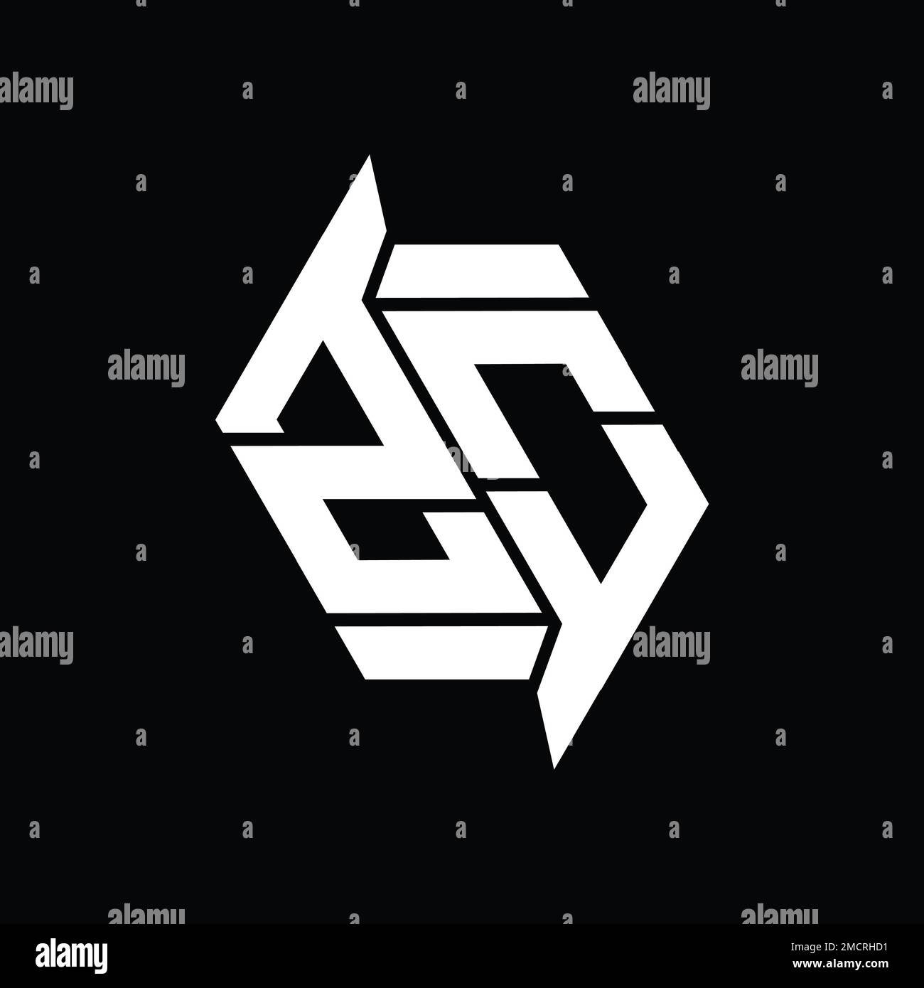 ZO Logo monogram hexagon modern abstract shape vector images design template Stock Photo - Alamy