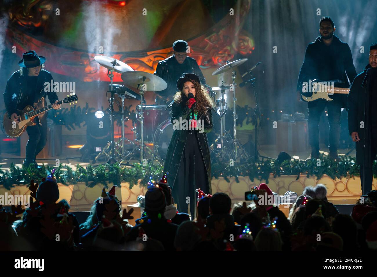 Alessia Cara performs at the Rockefeller Center Christmas tree lighting ...