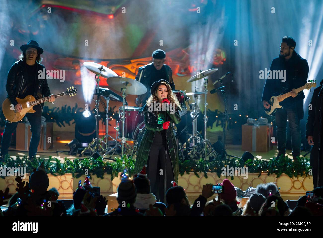 Alessia Cara performs at the Rockefeller Center Christmas tree lighting ...
