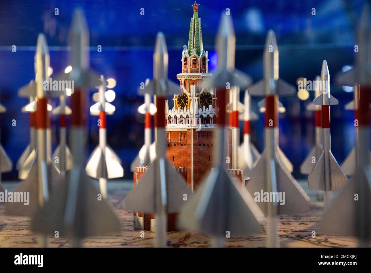 Moscow, Russia. 26th of February, 2022 Mock-up of the air defense ...