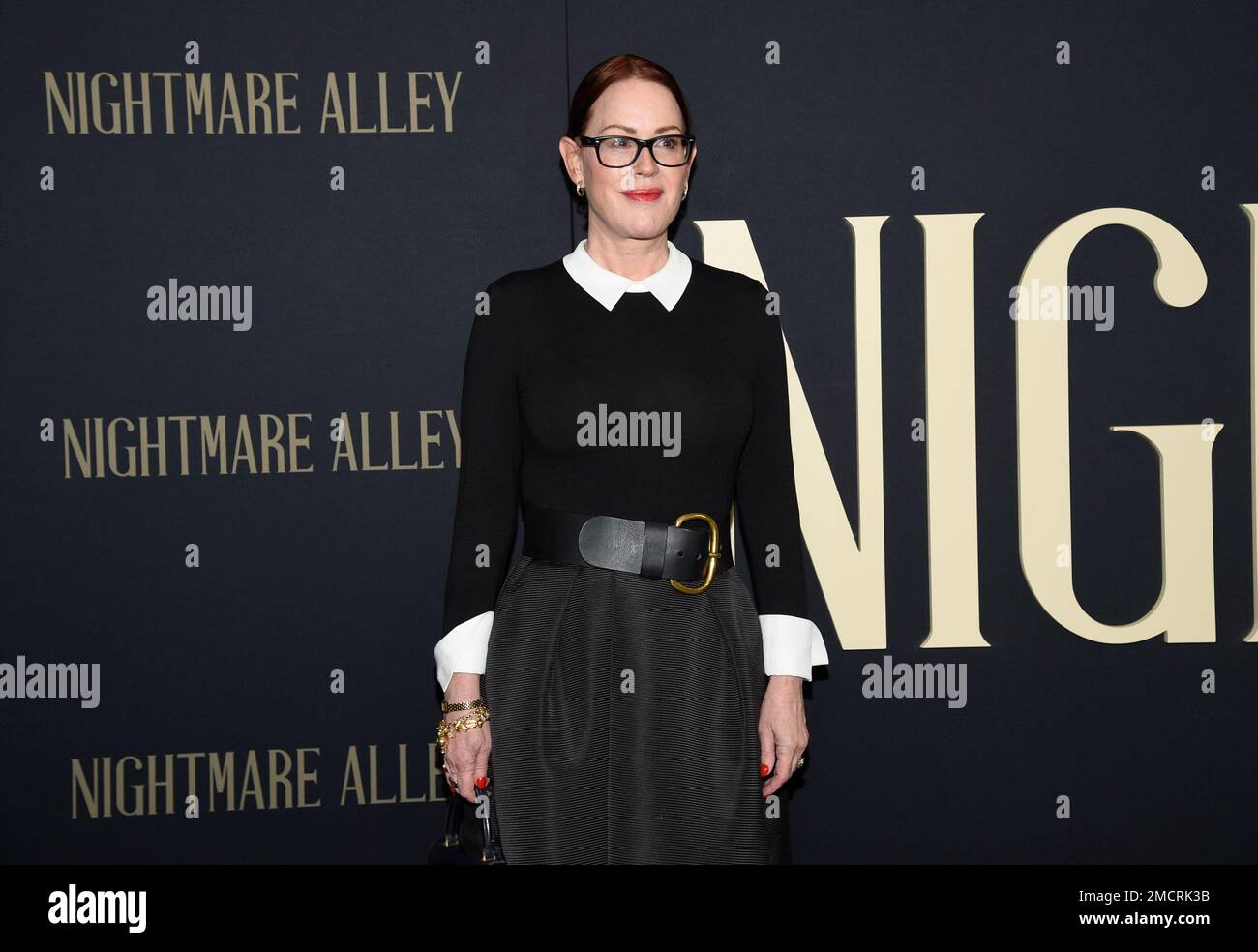 Molly Ringwald attends the premiere of "Nightmare Alley" at Alice Tully ...