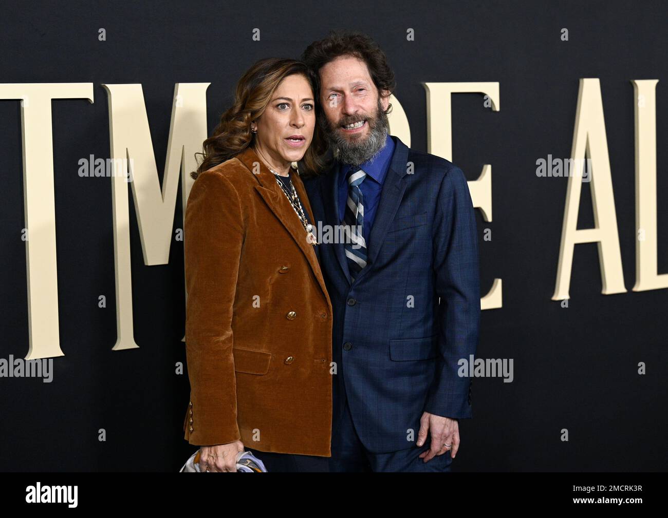 Tim Blake Nelson, right, and wife Lisa Benavides-Nelson attend the ...