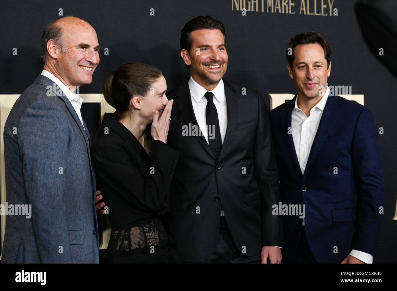 Matthew Greenfield, left, Rooney Mara, Bradley Cooper and David ...