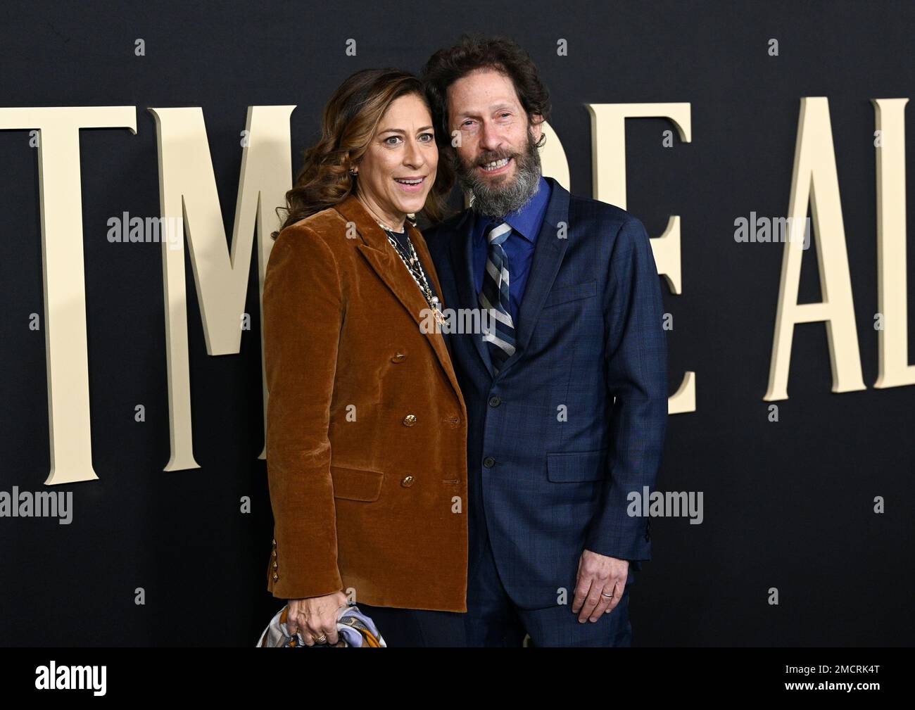 Tim Blake Nelson, right, and wife Lisa Benavides-Nelson attend the ...