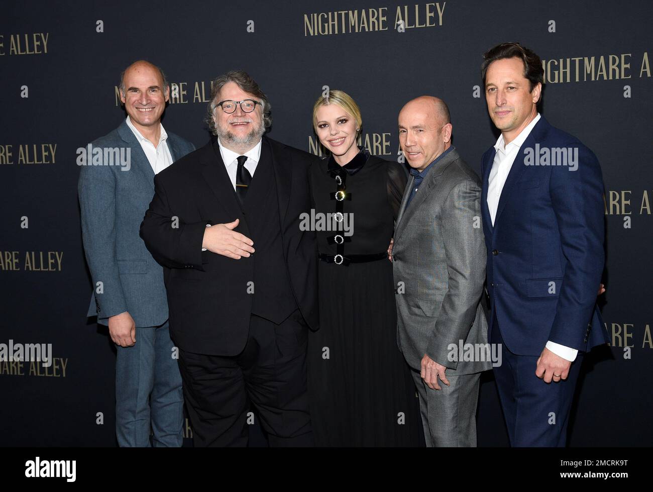 Matthew Greenfield, left, Guillermo Del Toro, Kim Morgan, J. Miles Dale ...