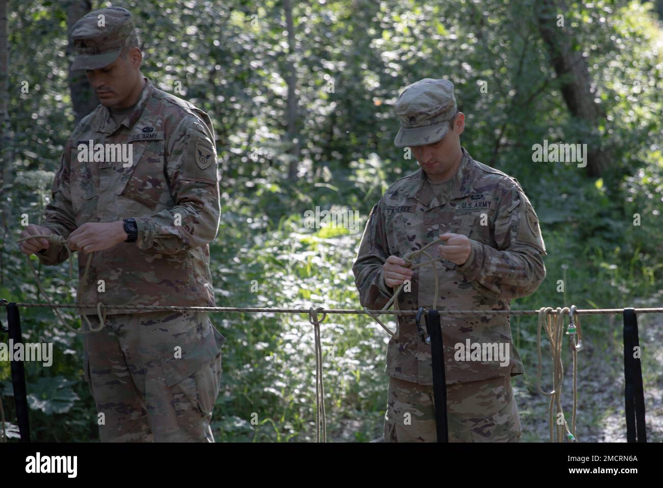 Sgts. Jeffrey Tyrus, left, and Dallas Fatheree, right, 11th Airborne ...