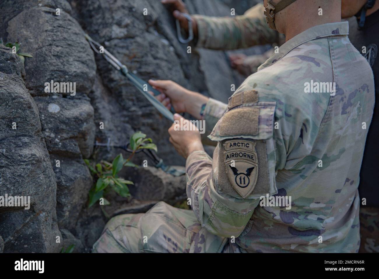 Basic military mountaineering course hi-res stock photography and ...