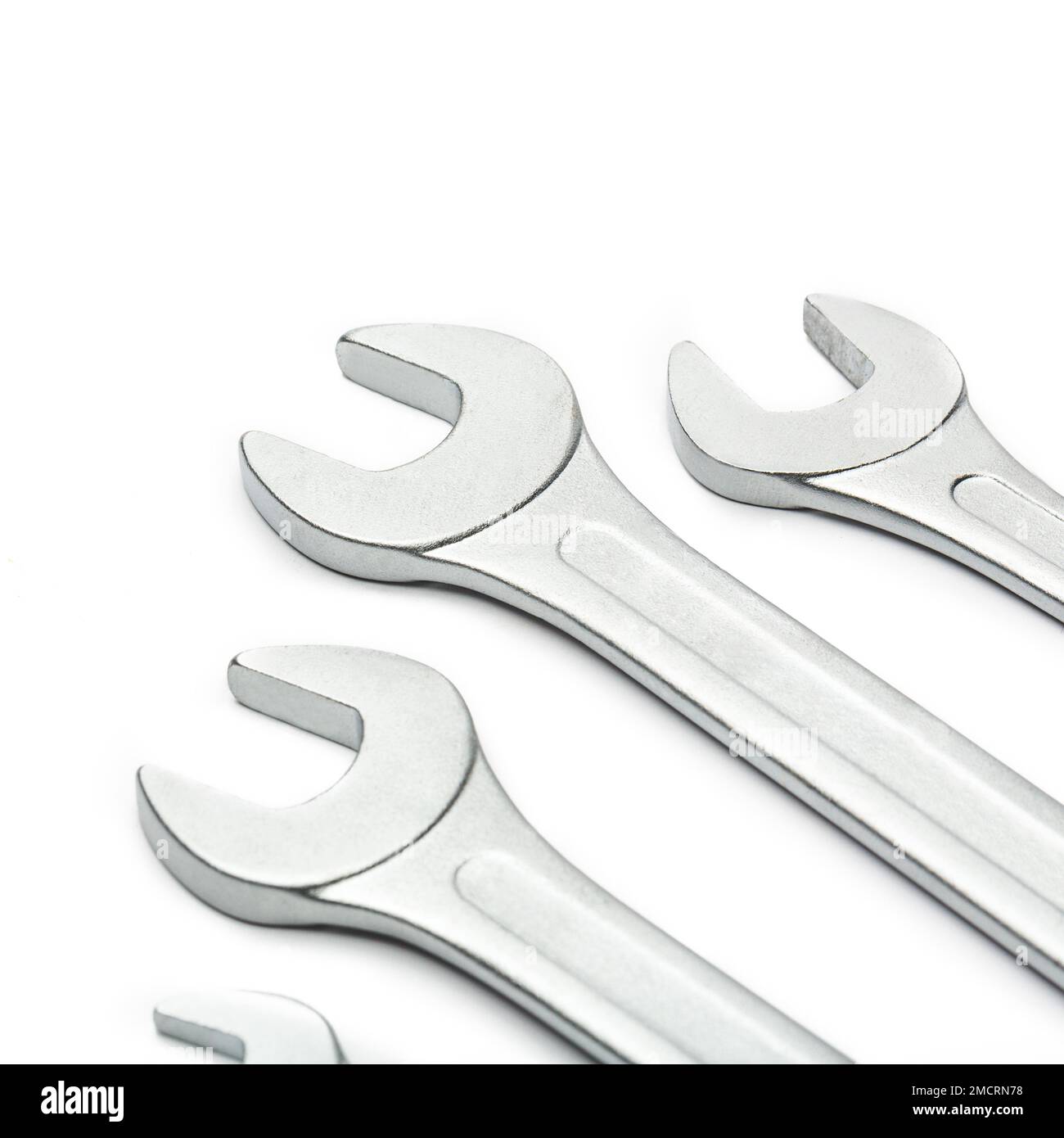different wrenches for repair isolated on white background Stock Photo ...