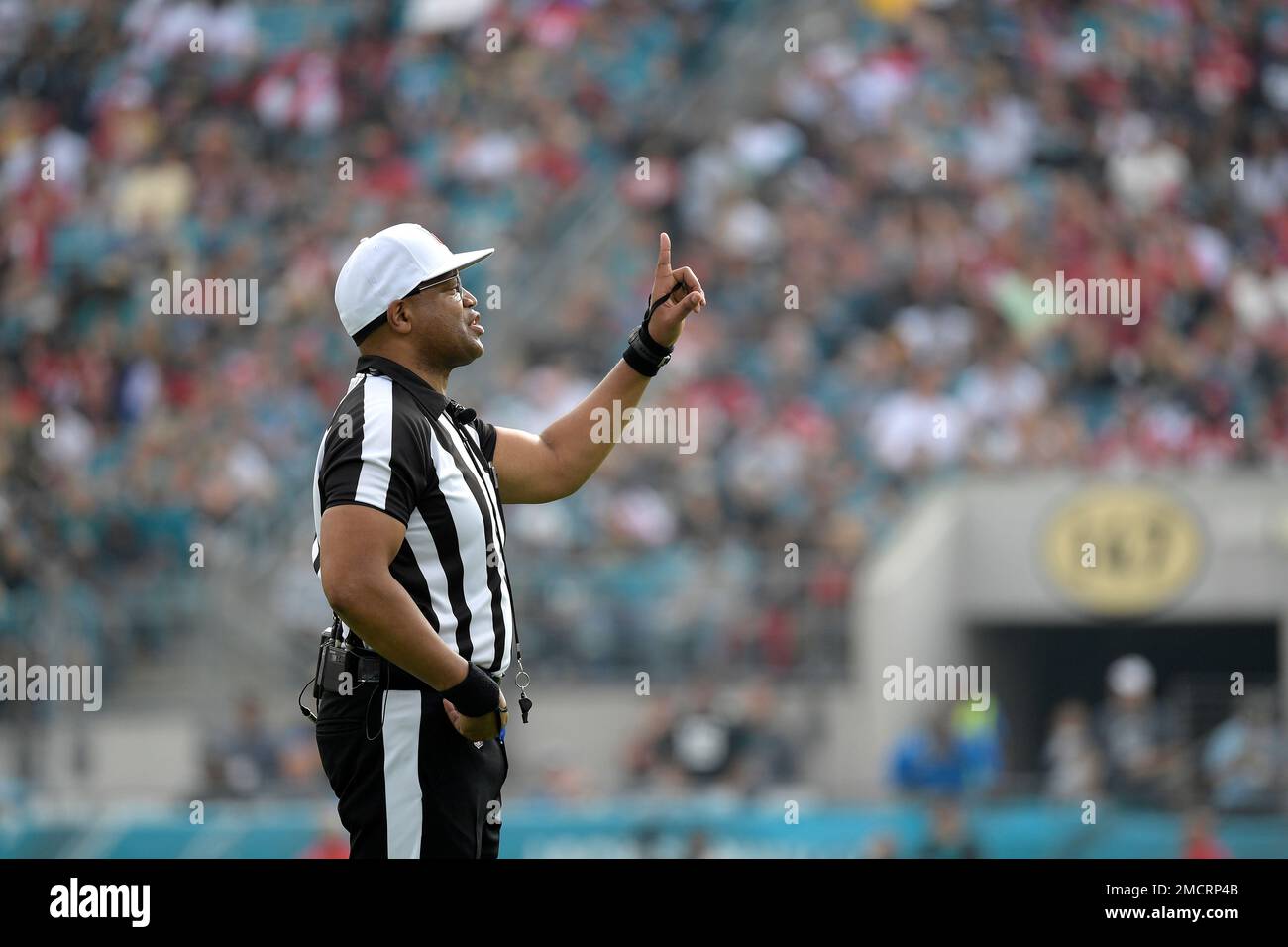 Football Referee Signals First Down
