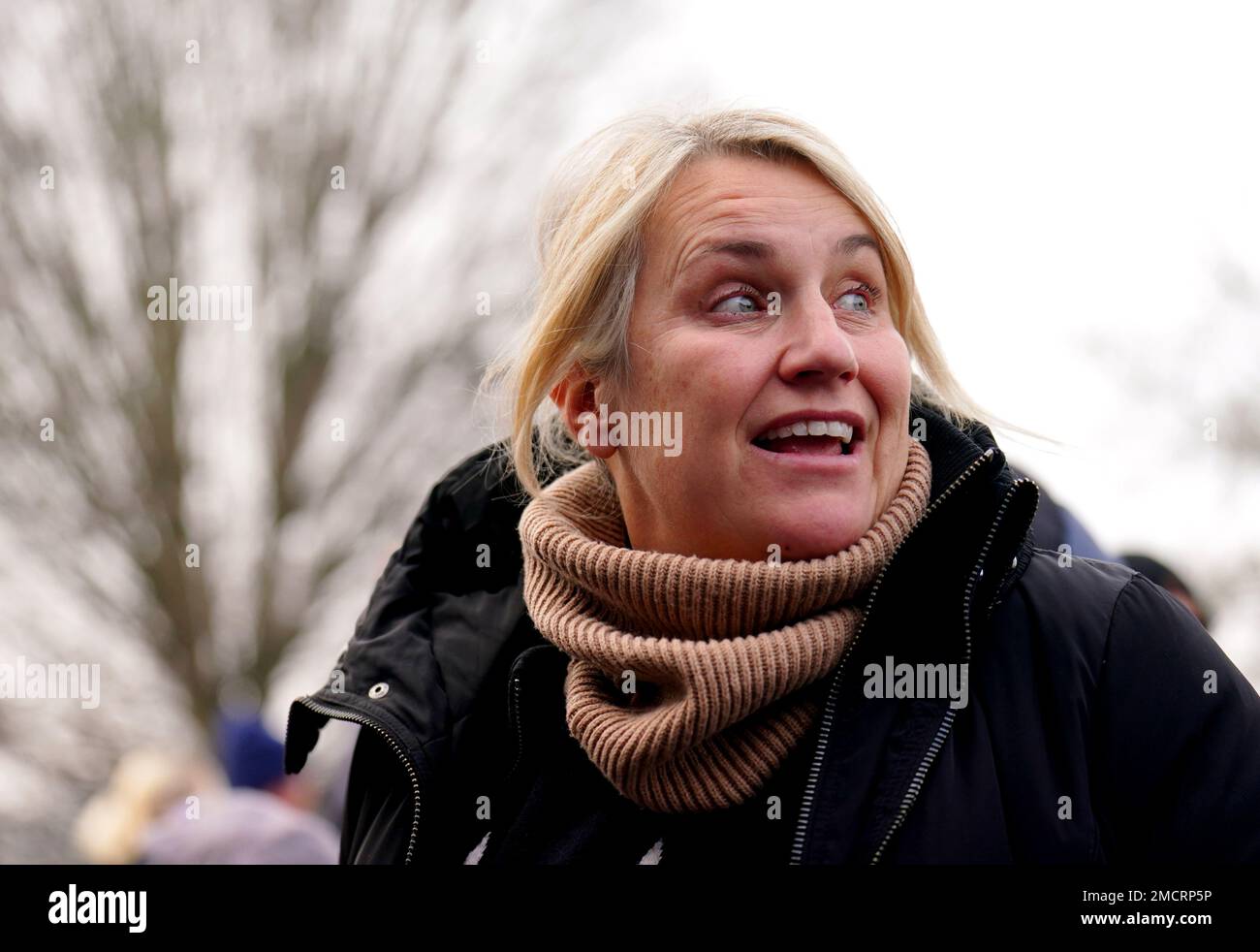 Chelsea manager Emma Hayes arrives ahead of the Barclays Women's Super ...
