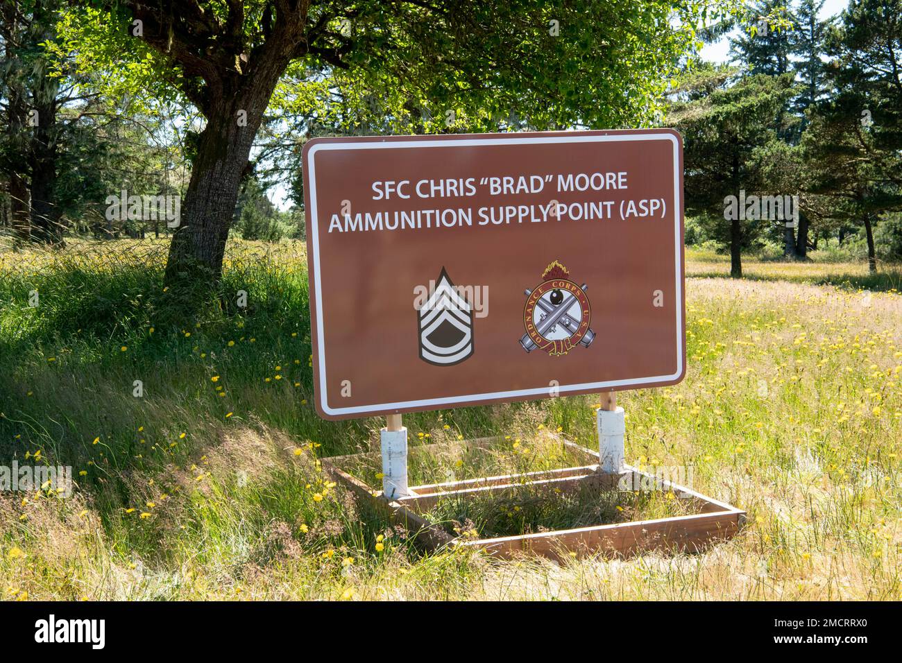 The new sign in memory of Sgt. 1st Class Christopher B. Moore, Range ...