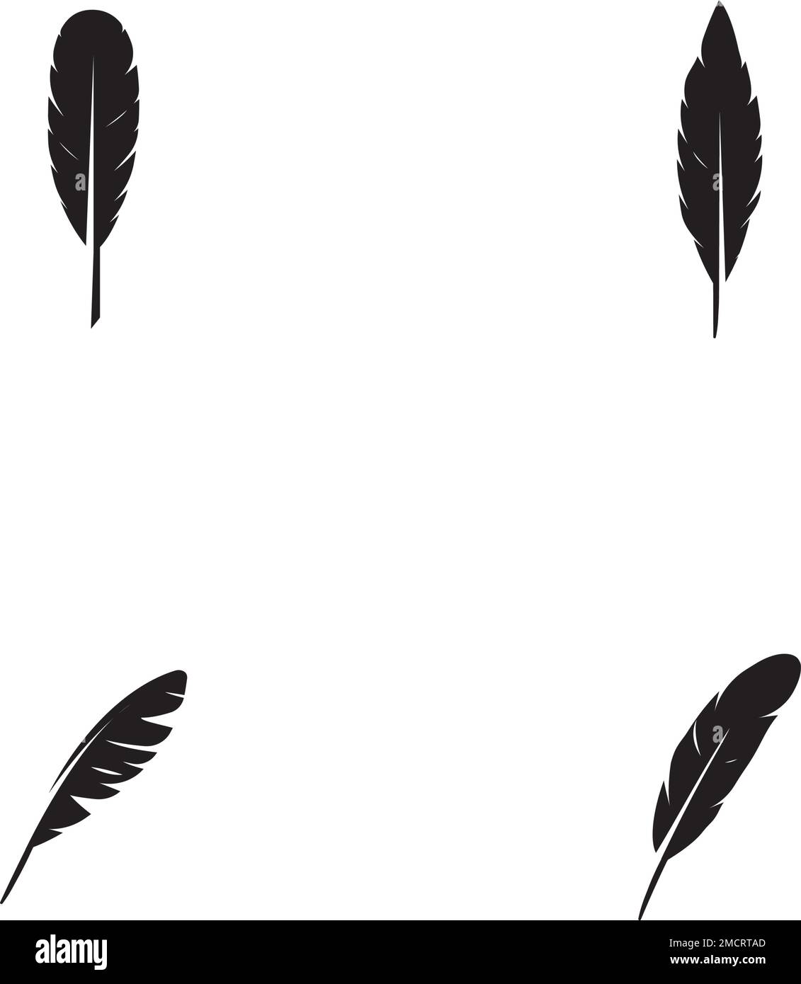 feather logo icon vektor illustration design Stock Vector Image & Art ...