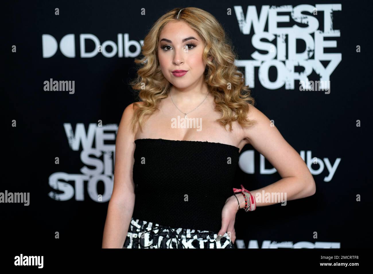 Carrie Berk attends the "West Side Story" premiere at the Rose Theater ...