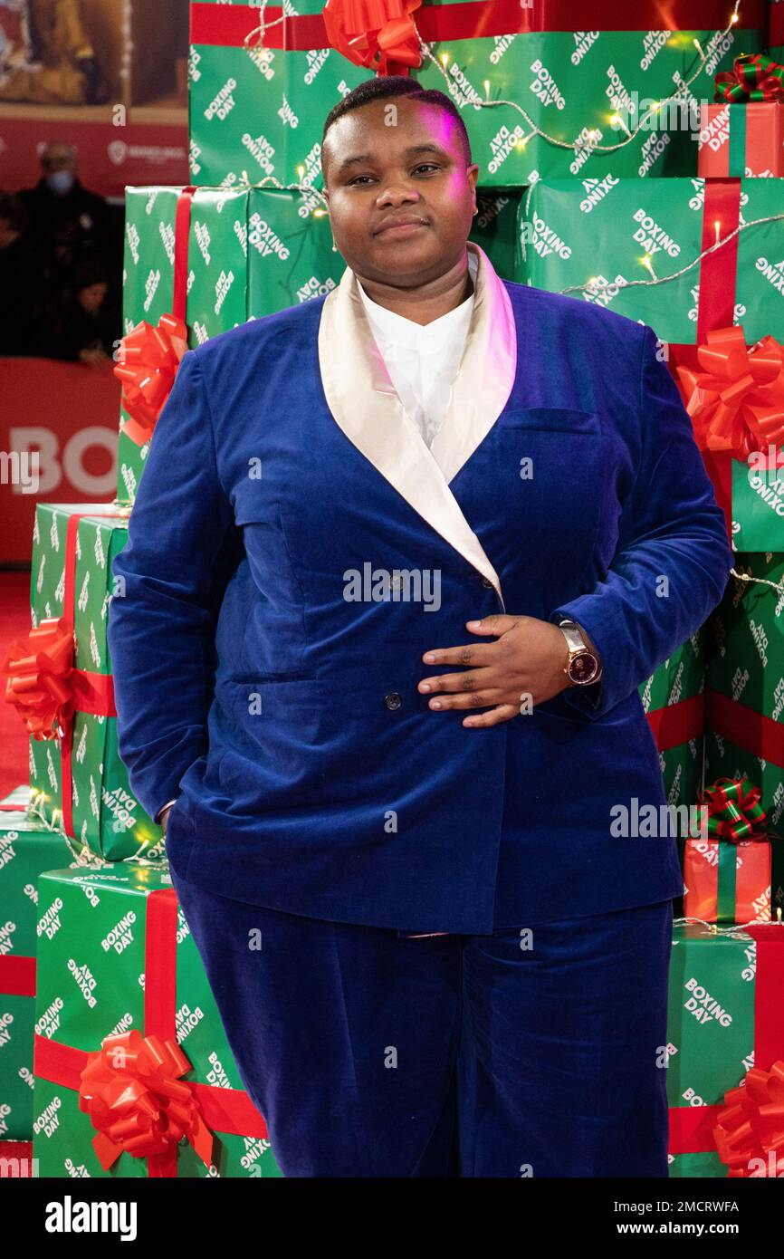 Joy Gharoro-Akpojotor poses for photographers upon arrival at the ...