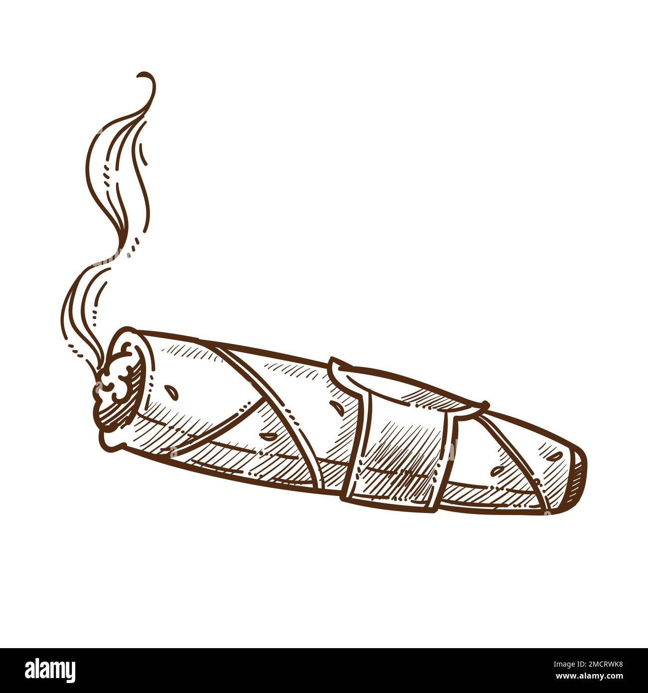 Cuban cigar smoking Stock Vector Images - Alamy