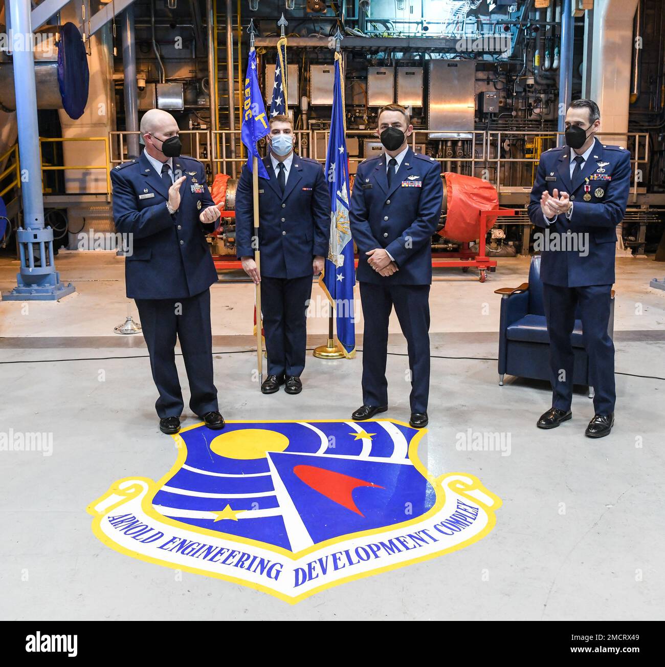 Col. Jason Vap, left, commander, 804th Test Group, and Lt. Col. Lane ...