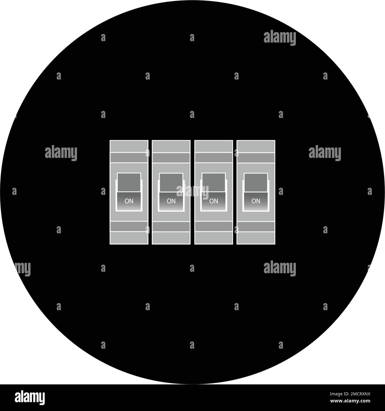 Push button switch component Black and White Stock Photos & Images - Alamy