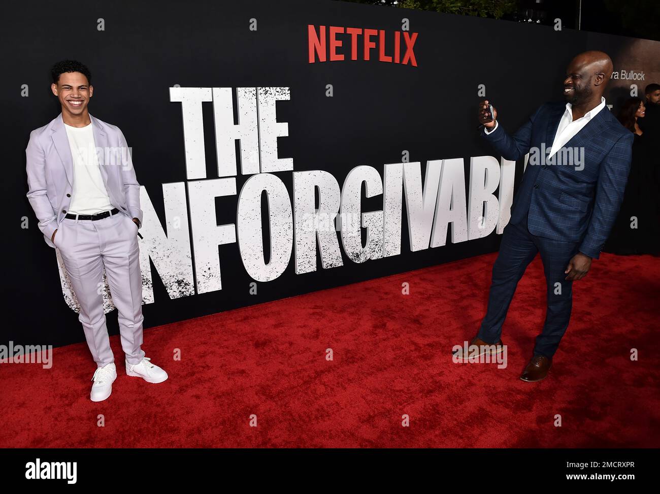 Jude Wilson and Garfield Wilson arrive at the Los Angeles premiere of ...