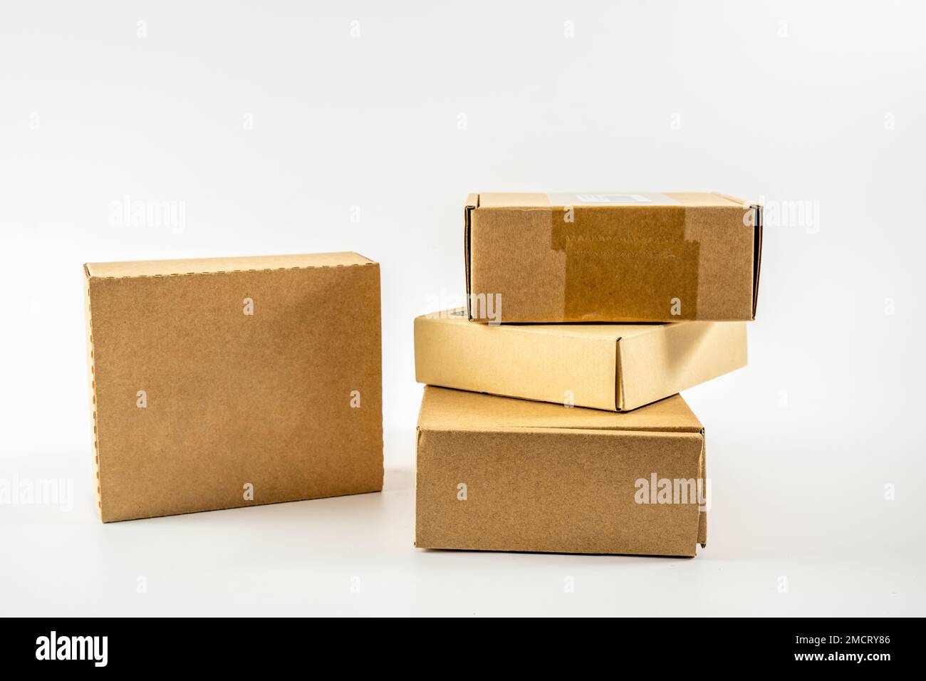 cardboard mailling storage boxes ready for recycling into new products ...