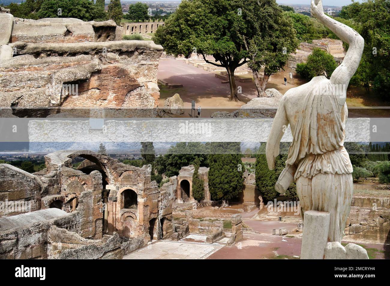 Built by the Roman Emperor Hadrian, Hadrian's Villa (Tivoli, Rome) is ...
