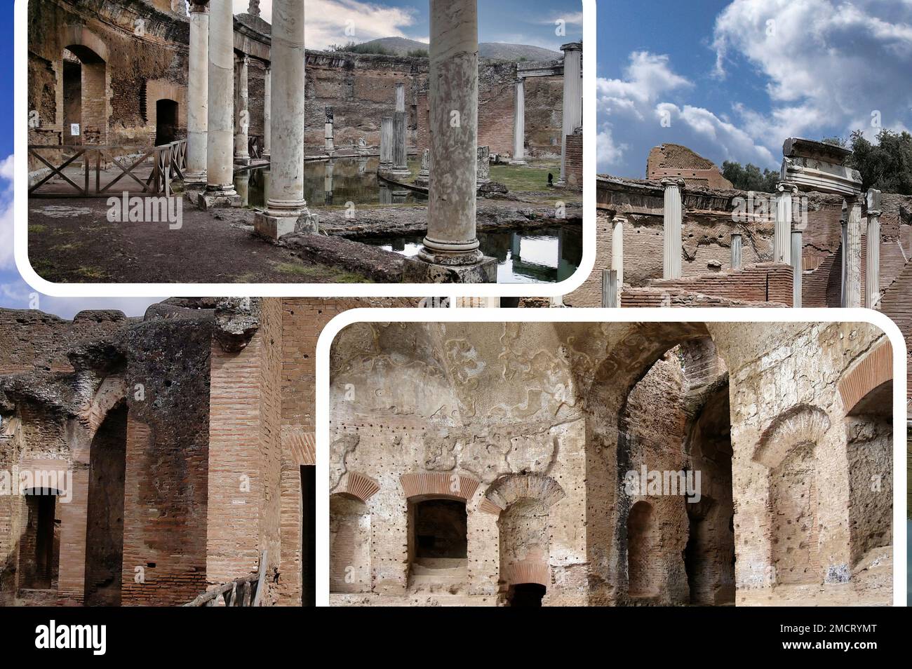 Built by the Roman Emperor Hadrian, Hadrian's Villa (Tivoli, Rome) is ...
