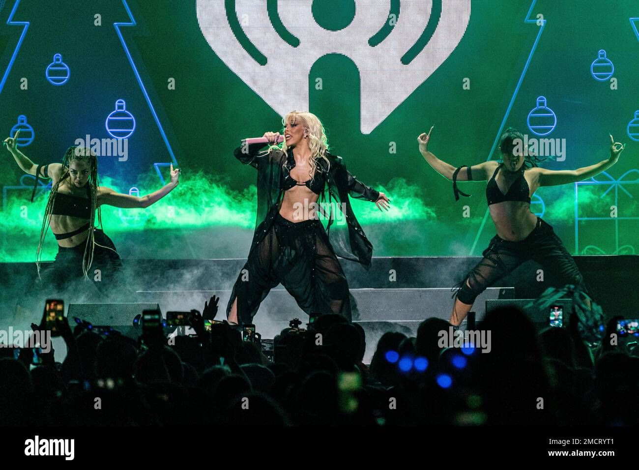 Doja Cat performs during 106.1 KISS FM's iHeartRadio 2021 Jingle Ball ...