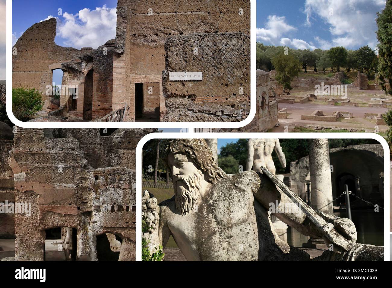 Built by the Roman Emperor Hadrian, Hadrian's Villa (Tivoli, Rome) is ...