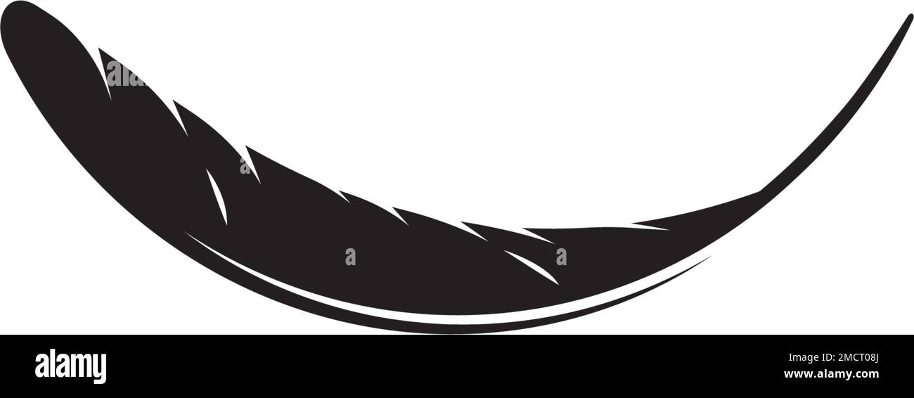feather logo icon vektor illustration design Stock Vector Image & Art ...