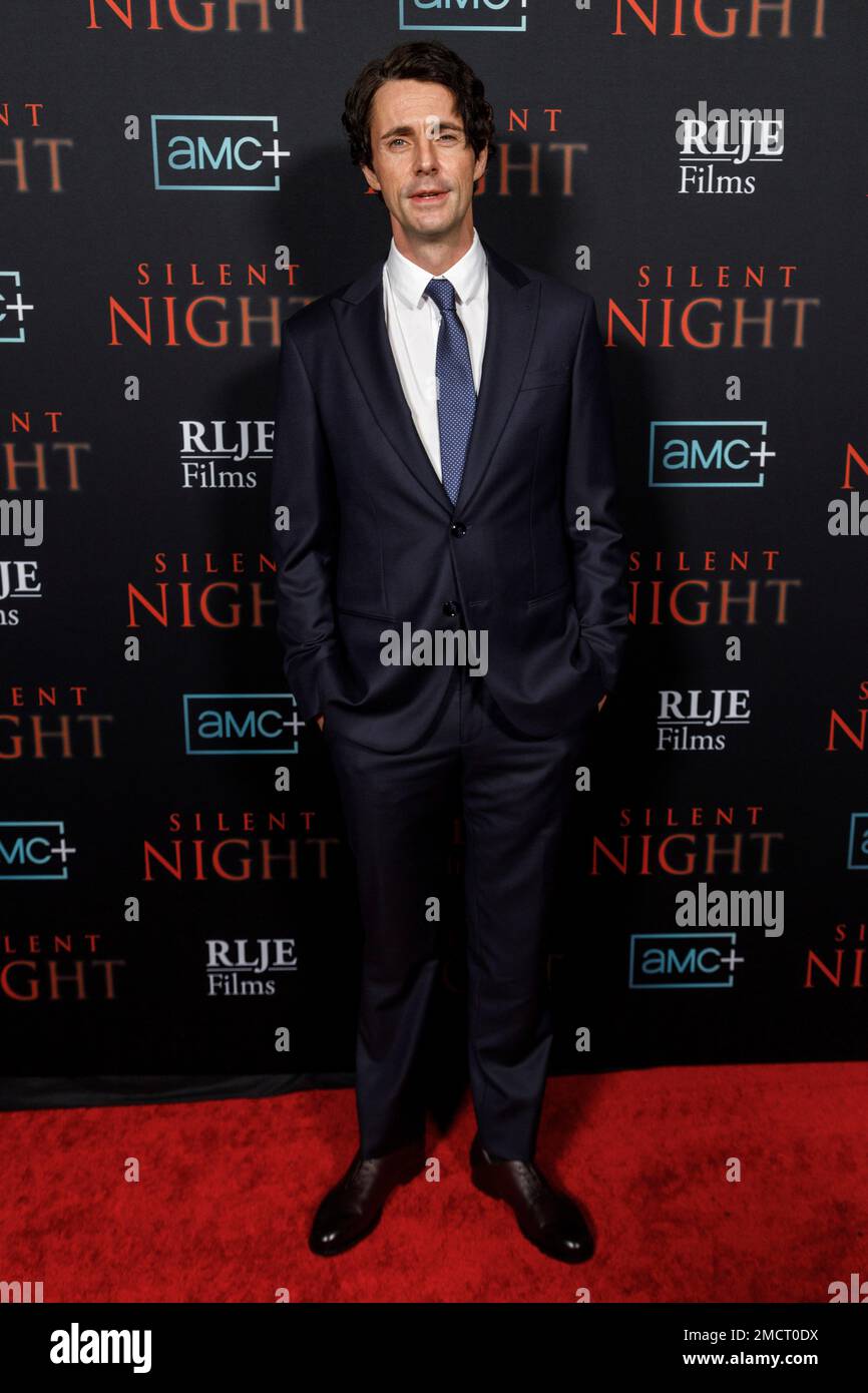 Matthew Goode arrives at the LA special screening of "Silent Night" at ...